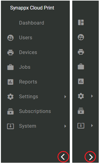 Panel sterowania | Synappx Support Centre